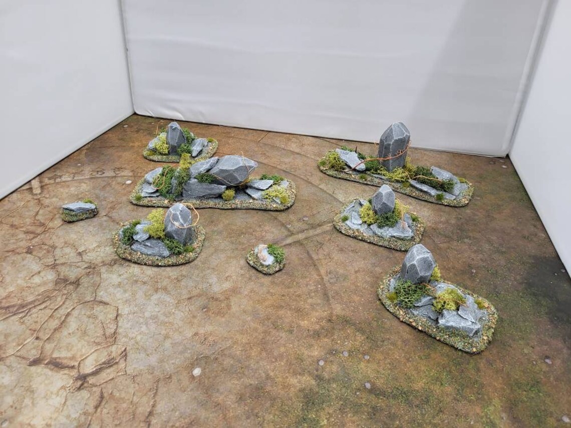 Table Top Wargaming 28mm Bundle of Rock Scatter Terrain for - Etsy