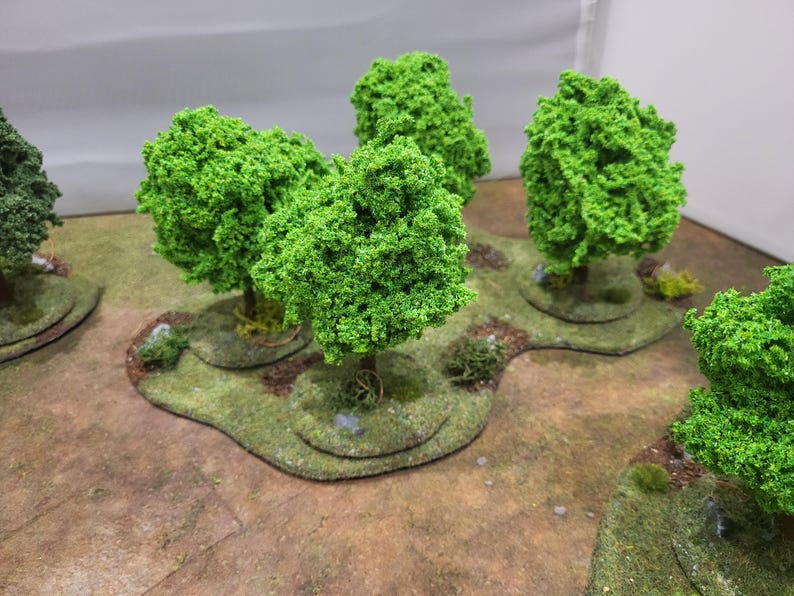 28mm Wargaming Modular Large Tree Scenery Set: Tabletop Terrain ...