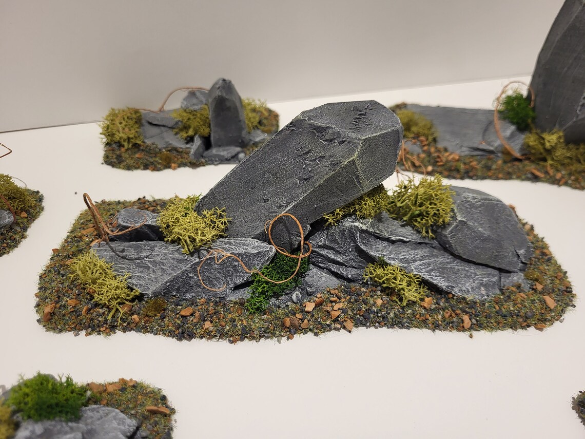 Table Top Wargaming 28mm Bundle of Rock Scatter Terrain for | Etsy