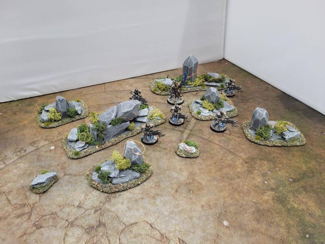 Table Top Wargaming 28mm Bundle of Rock Scatter Terrain for - Etsy