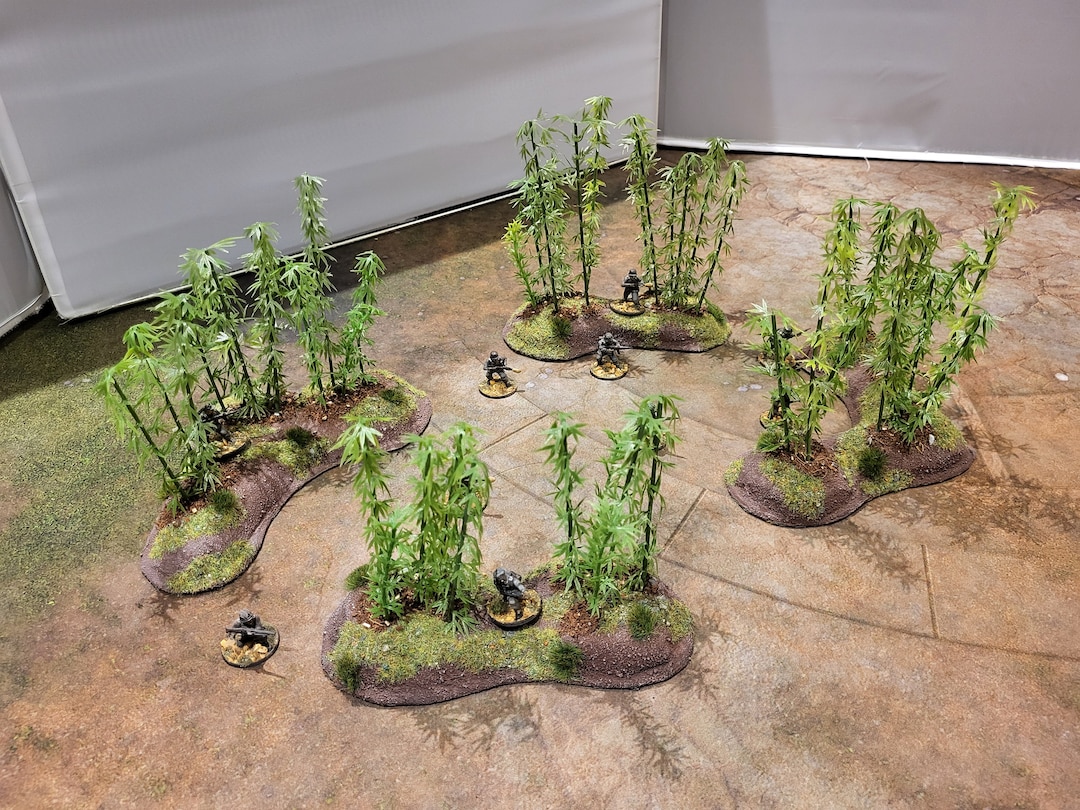 Table Top Wargaming 28mm Bamboo Forest Scenery Set of 4 (made to Order ...