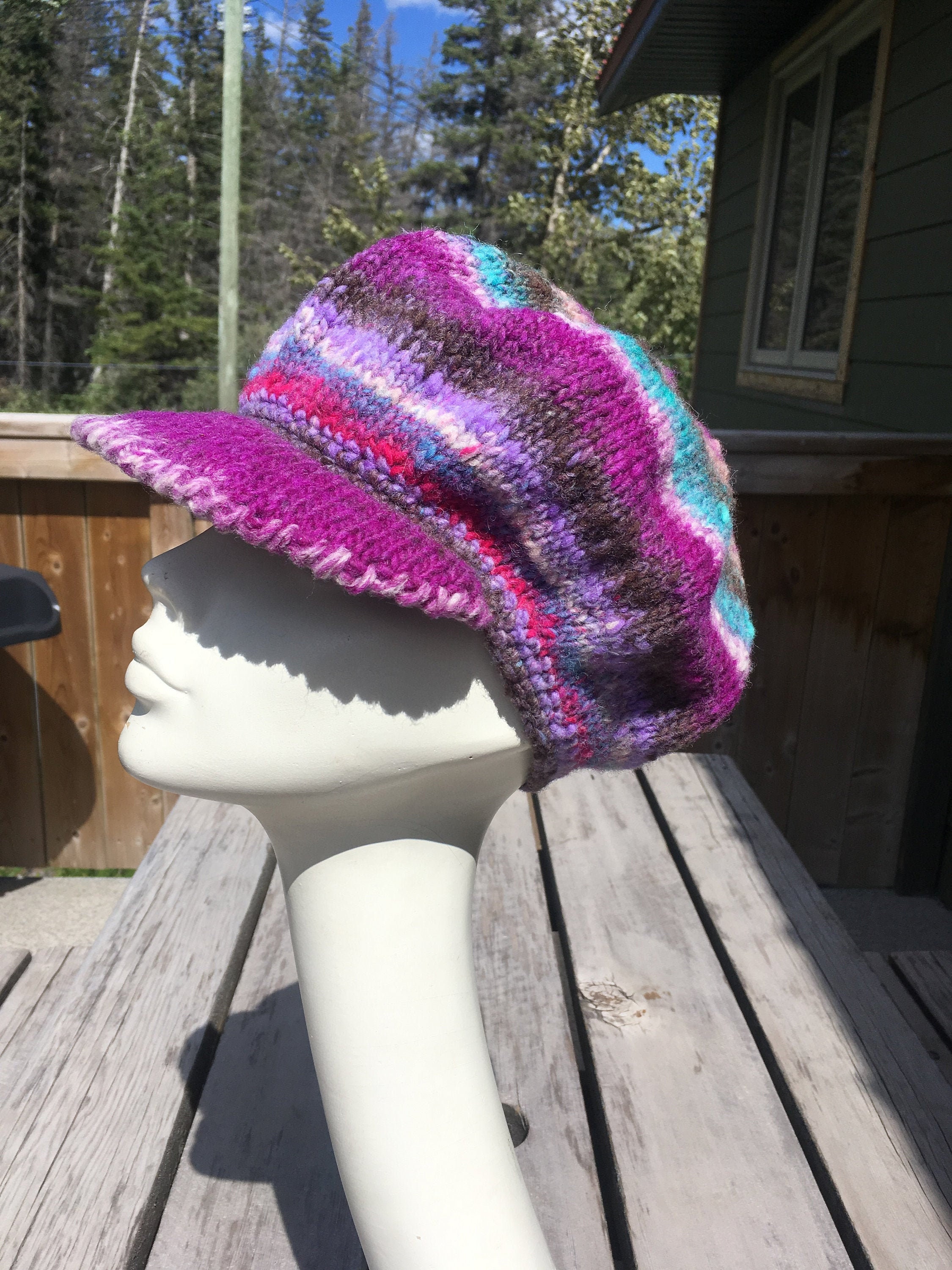 Hand Knitted Stylish Casket Hat - Etsy