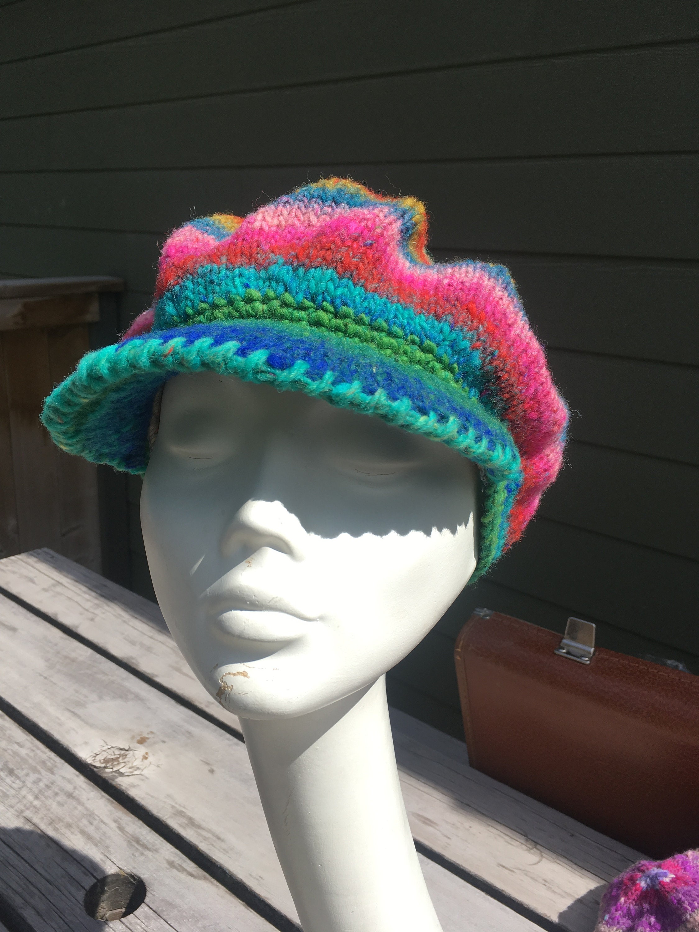 Hand Knitted Stylish Casket Hat - Etsy UK