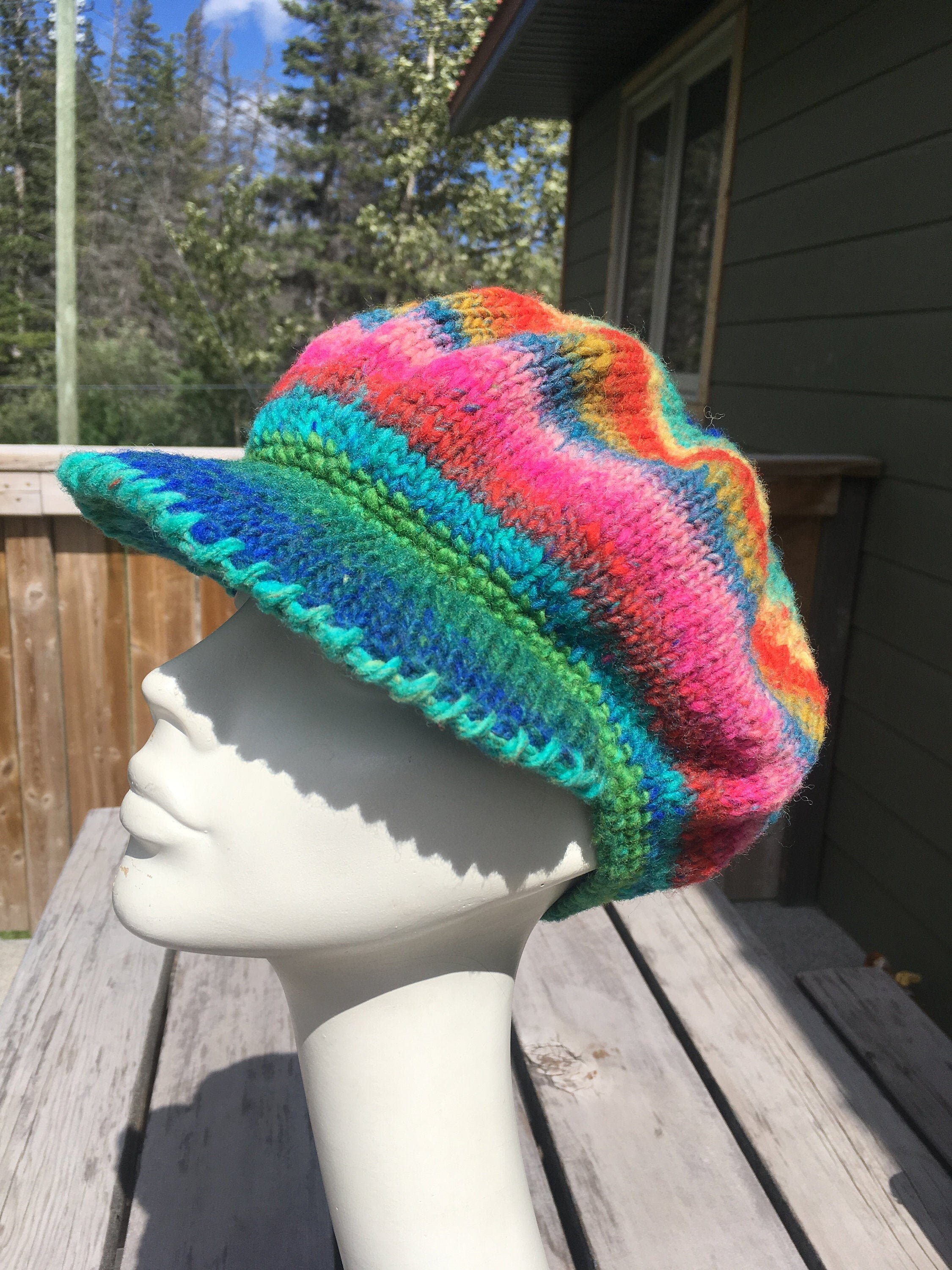 Hand Knitted Stylish Casket Hat - Etsy UK