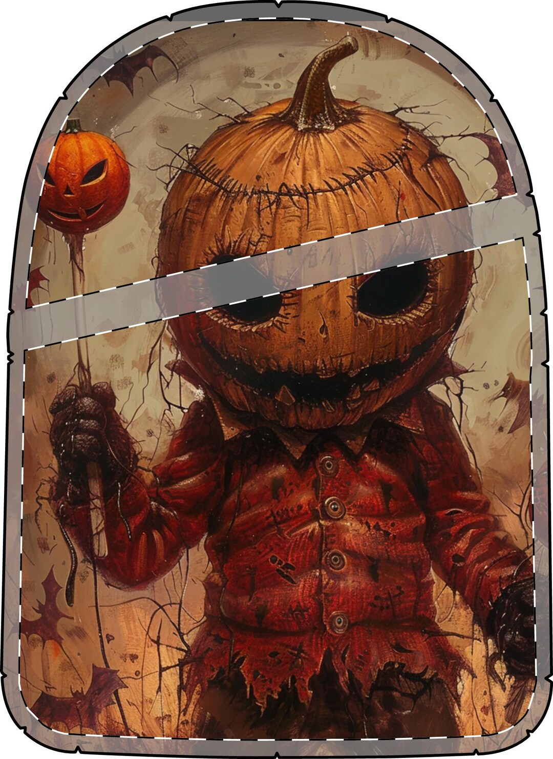 Pumpkin Trickster Chest Bag - Etsy