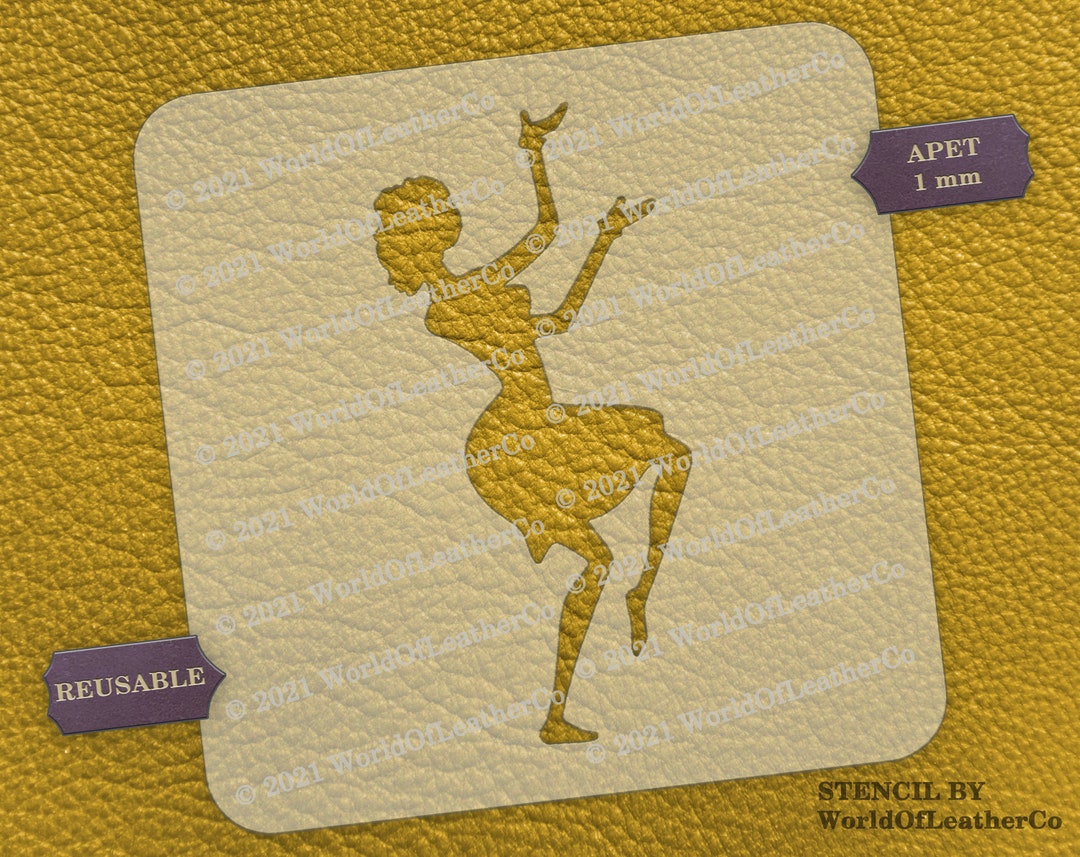 African Tribal Dancer Stencil L0046 - Etsy