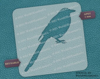 Magpie Bird Stencil - Etsy