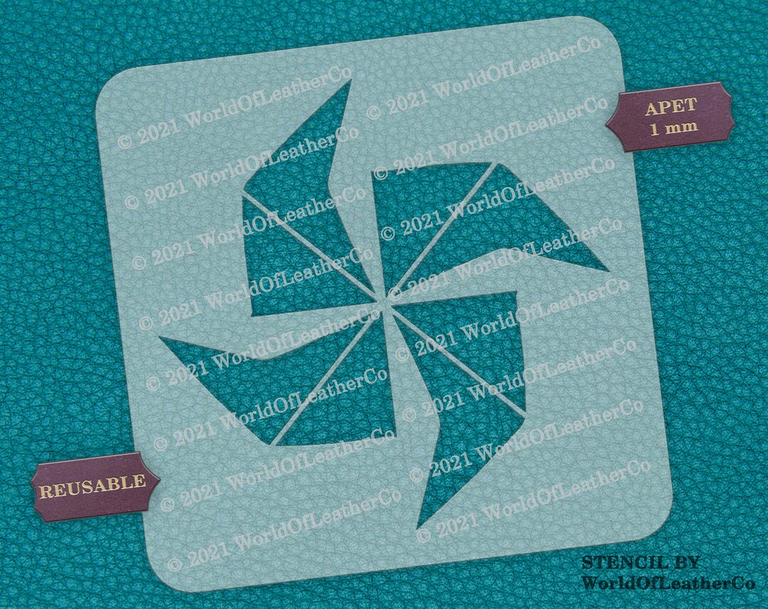 Origami Pinwheel Stencil L0028 - Etsy