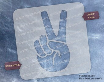 Peace Sign Stencil - Etsy