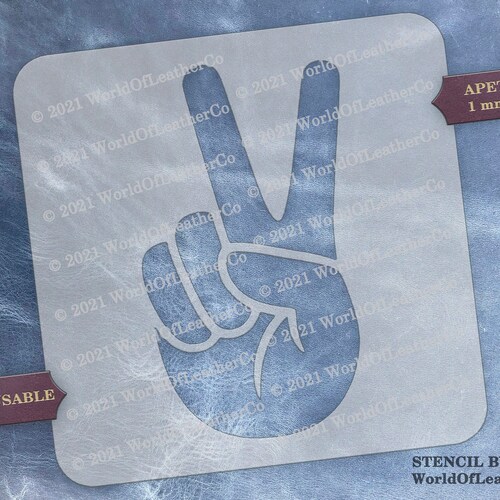 Peace Sign Stencil - Etsy