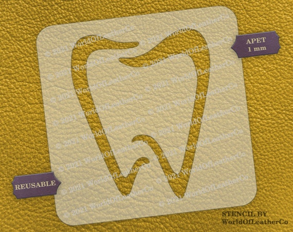 Tooth Stencil L0054 | Etsy