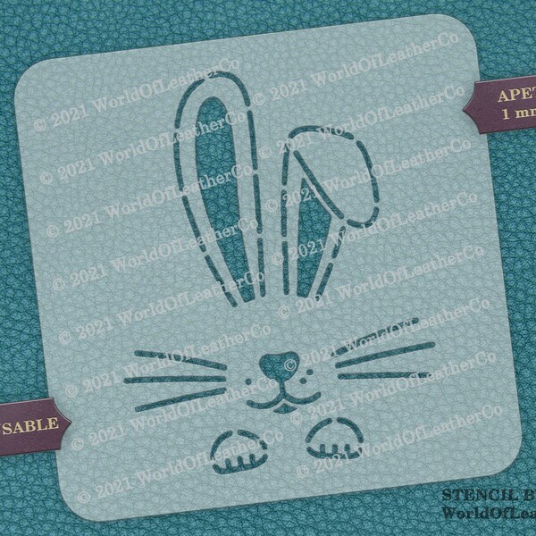 Rabbit Stencil - Etsy