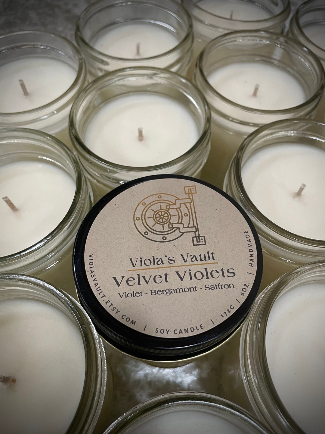 Velvet Violets | Violet Scented Soy Candle | Mason Jar Candle | Hand ...