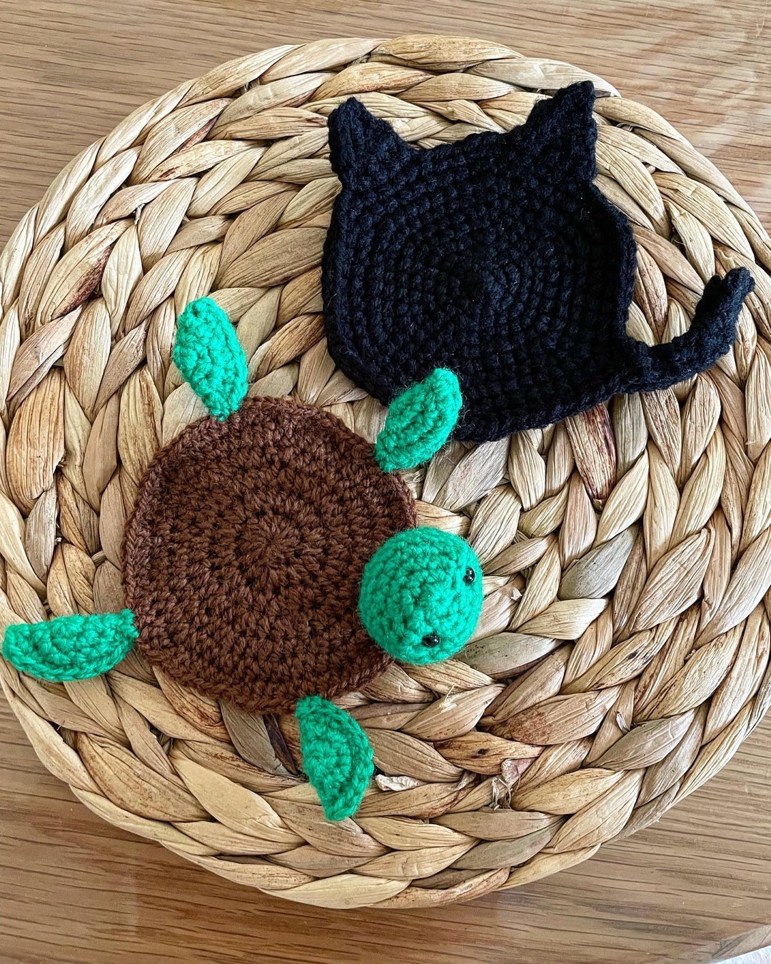 Animal Coasters, Crochet Coasters , Crochet Animal Coasters - Etsy
