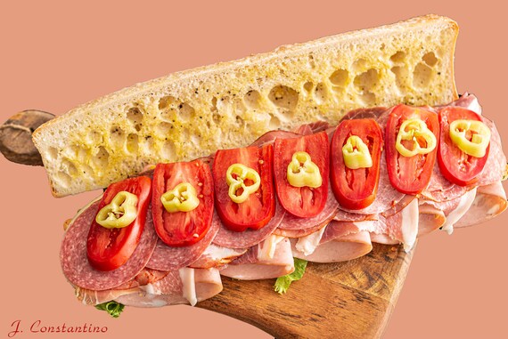 Italian Cold Cut Sub Deconstructed | Etsy