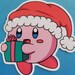 Santa Kirby Christmas Sticker - Etsy