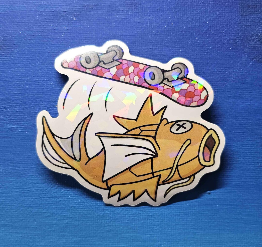 Shiny Magikarp Skateboard Sticker - Etsy