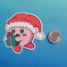 Santa Kirby Christmas Sticker - Etsy