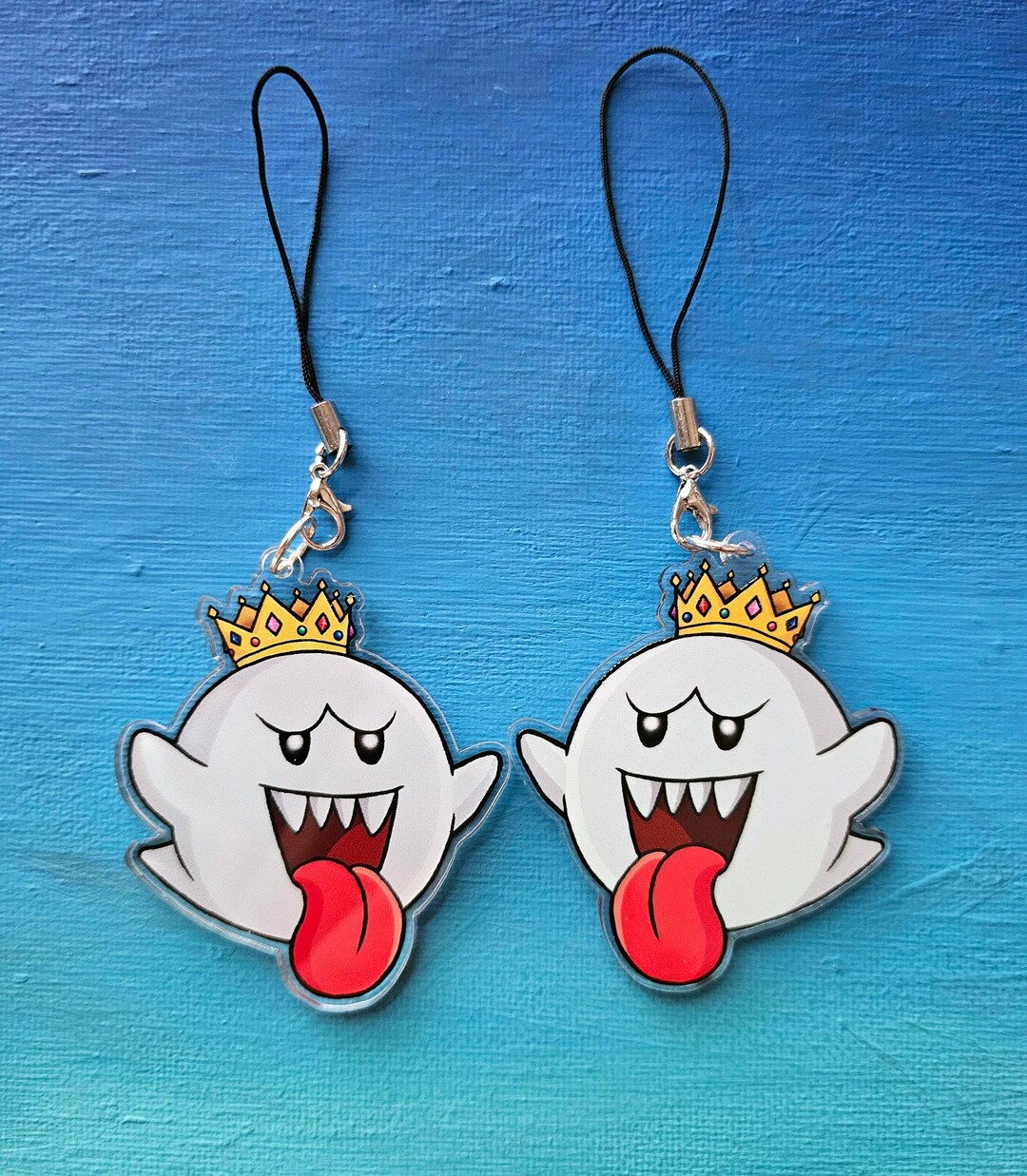 Double-sided King Boo Charm - Etsy