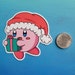 Santa Kirby Christmas Sticker - Etsy