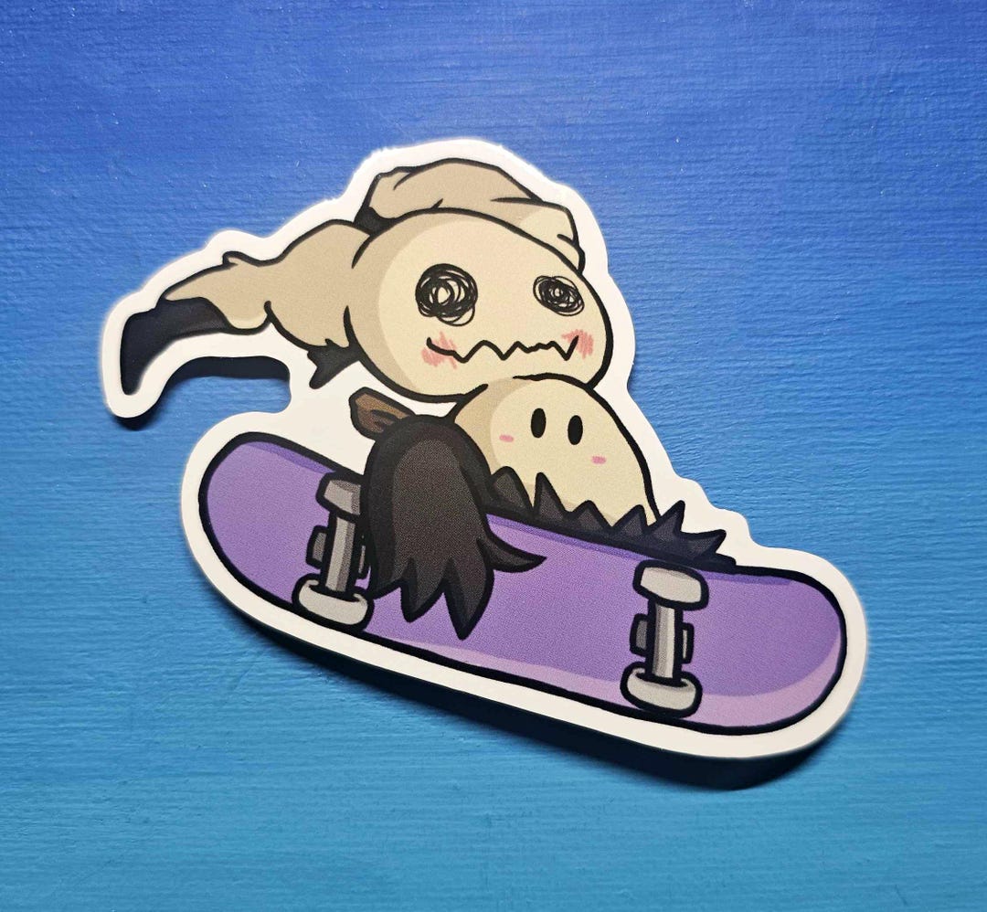 Mimikyu Skateboard Vinyl Sticker (3") - Etsy