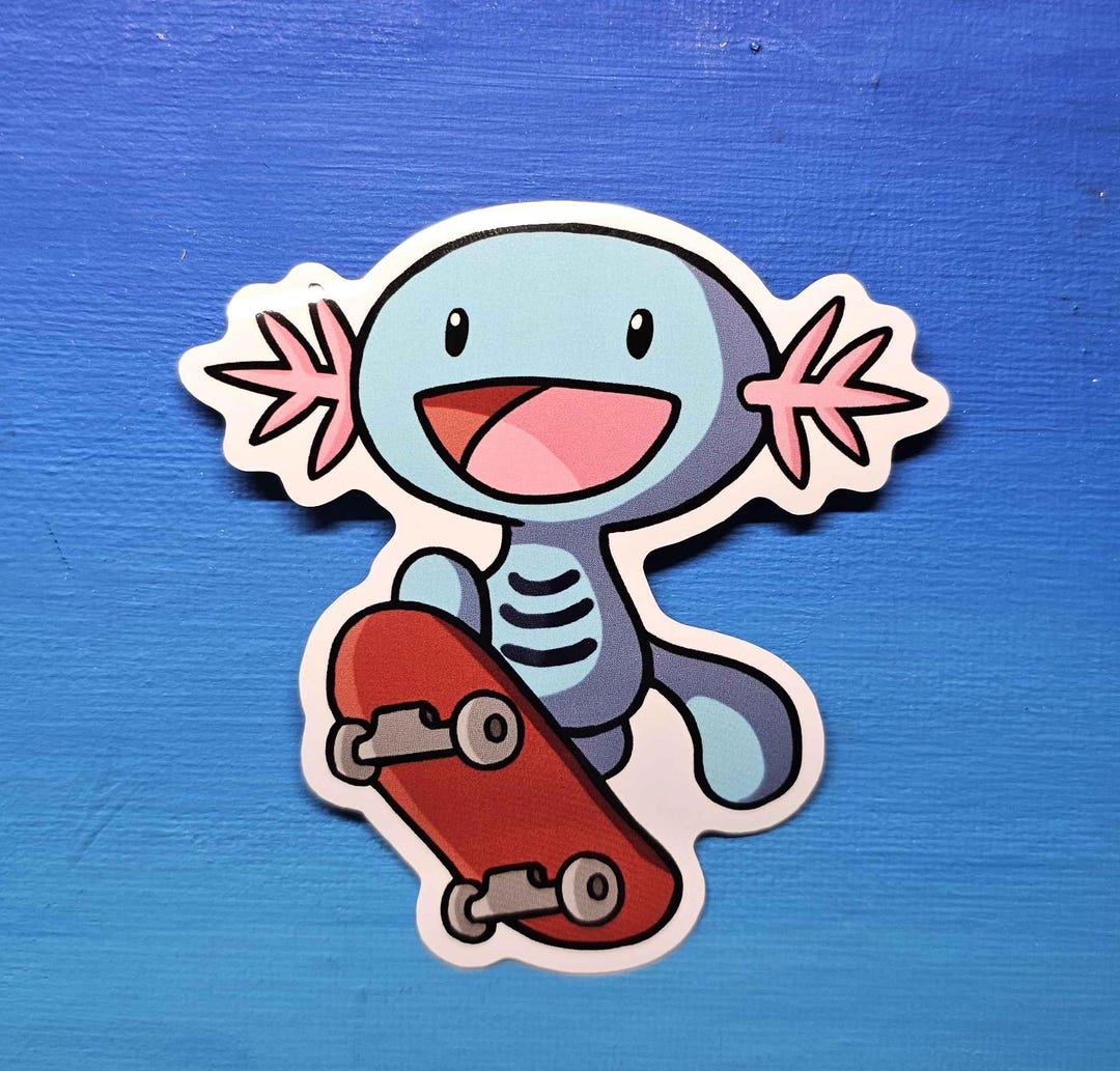 Wooper Skateboard Sticker - Etsy