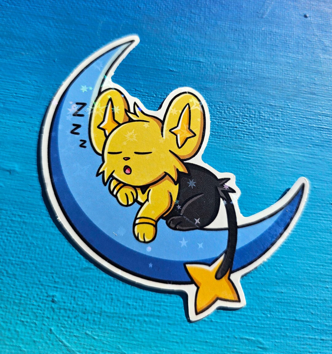 Shiny Sleepy Shinx Moon Sticker - Etsy