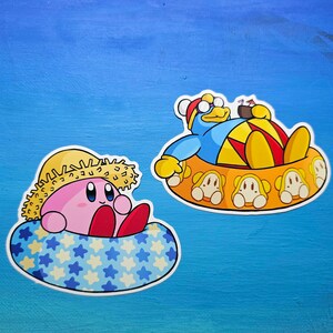 Kirby Summer Star Floatie Vinyl Sticker (3") - Etsy