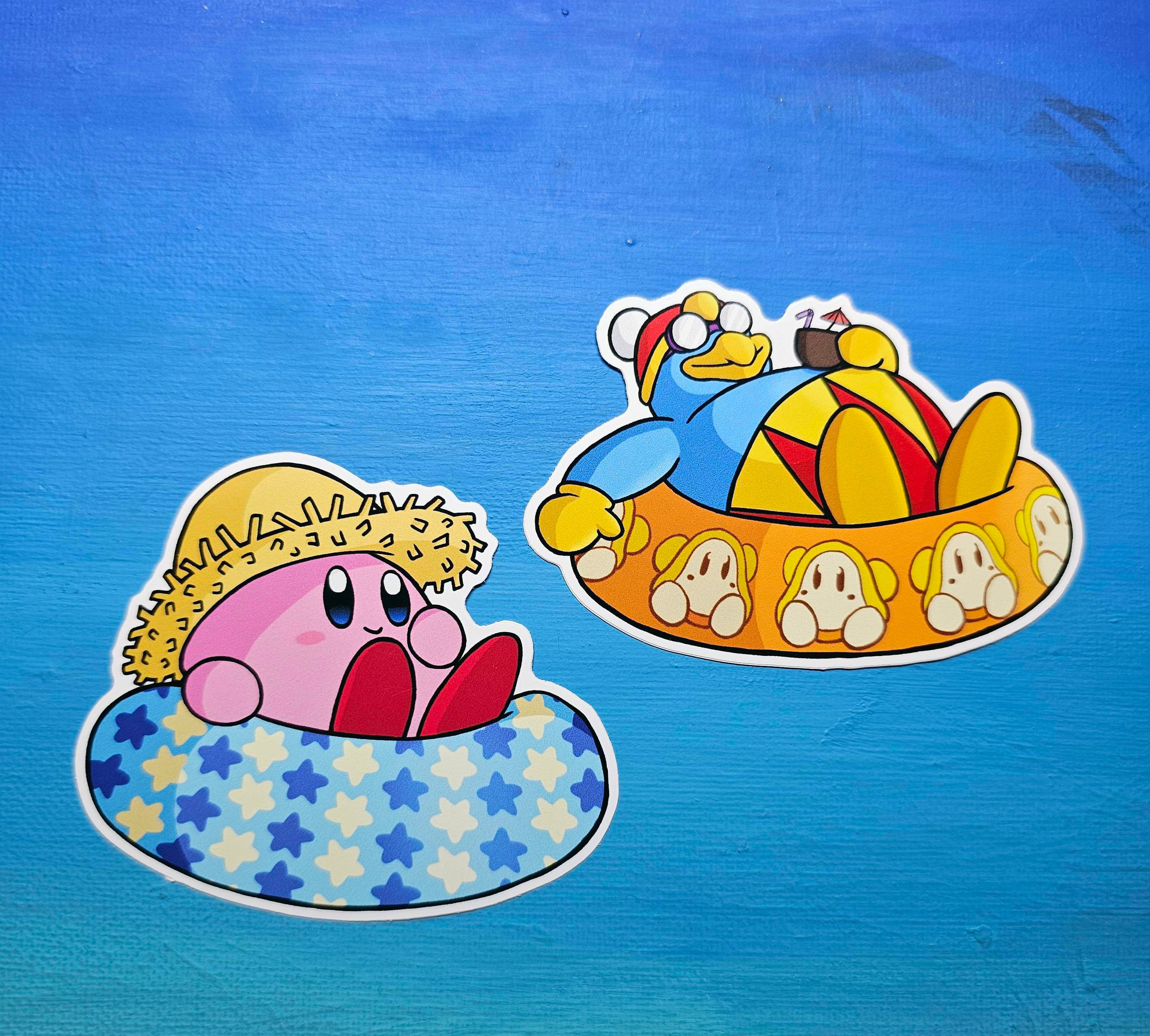 Kirby Summer Star Floatie Sticker - Etsy