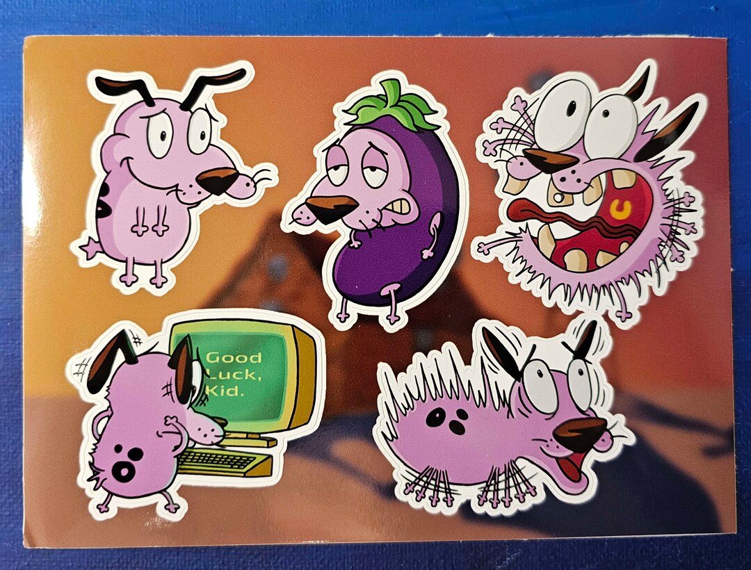 A6 Courage the Cowardly Dog Sheet - Etsy