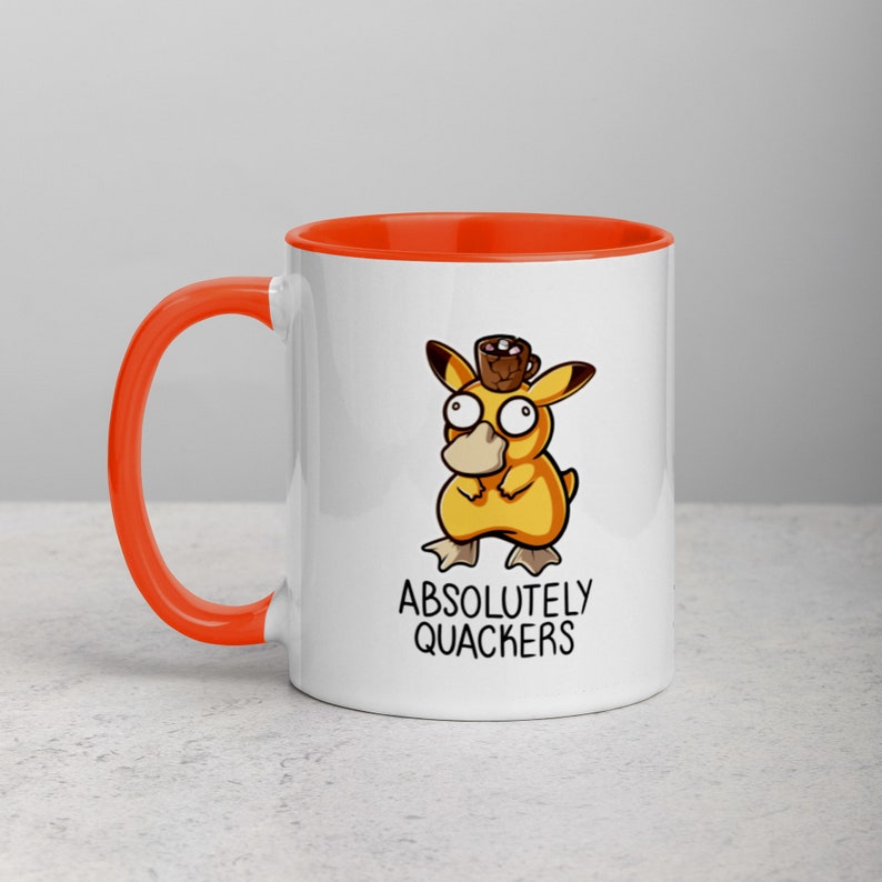 Pikaduck Pokémon Absolutely Quackers Art Mug Colour Inside - Etsy