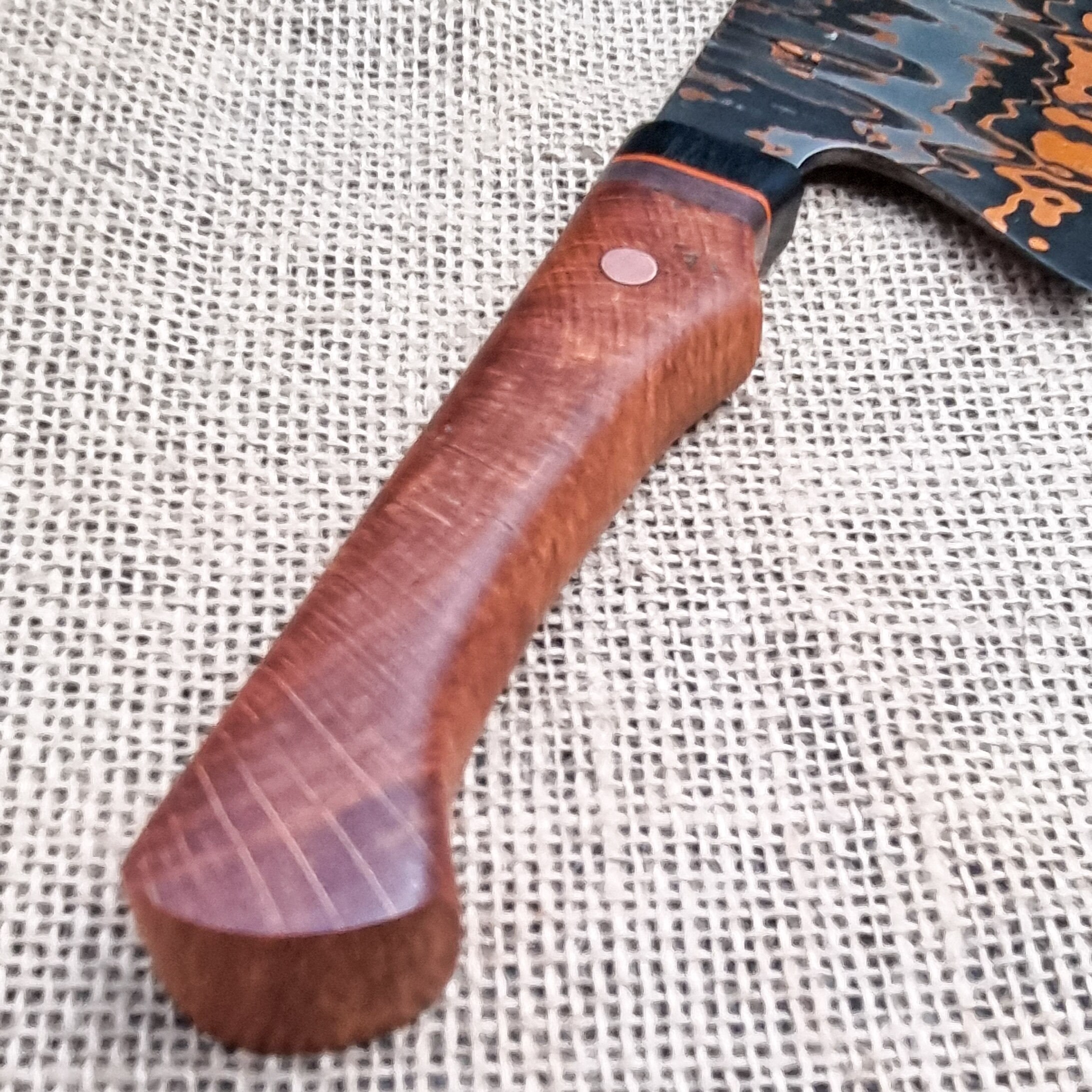 Copper Mai Nakiri Knife, Forged in Ireland - Etsy