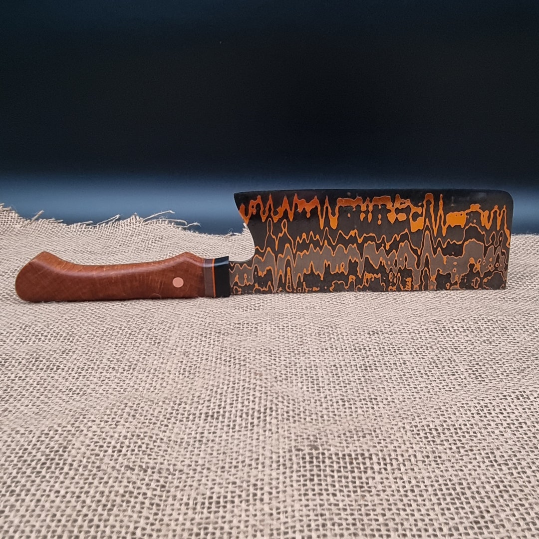 Copper Mai Nakiri Knife, Forged in Ireland - Etsy
