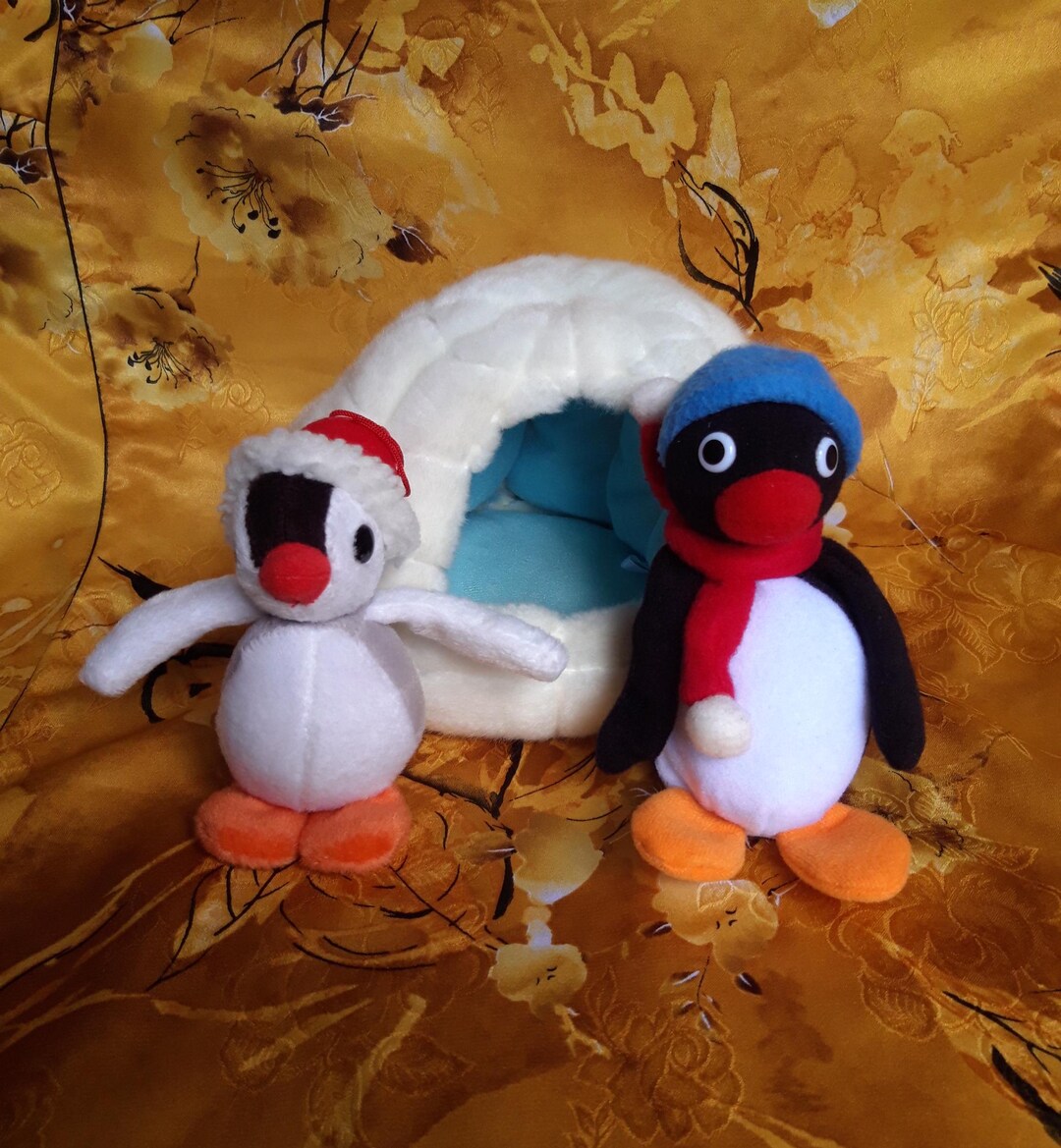 Pingu and Pinga Igloo House Winter Plush Stuffed Doll Soft Toy - Etsy