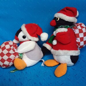 Vintage Christmas Pingu Pinga Set Plush Stuffed Doll Soft Toy - Etsy