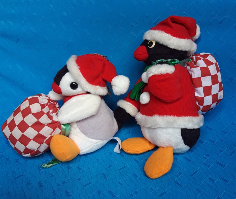 Vintage Christmas Pingu Pinga Set Plush Stuffed Doll Soft Toy - Etsy