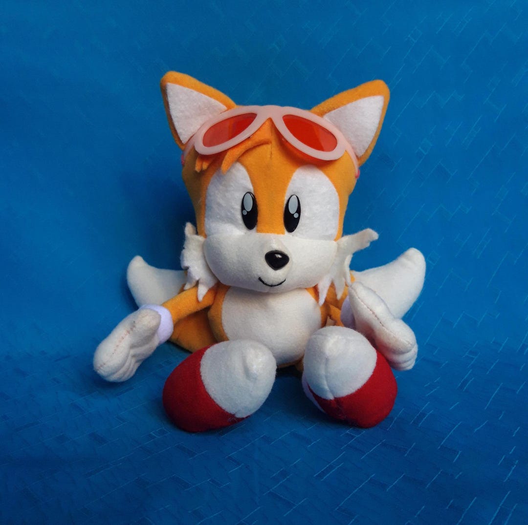 Vintage Tails Sonic the Hedgehog Sega 1994 Plush Stuffed Doll Soft Toy ...