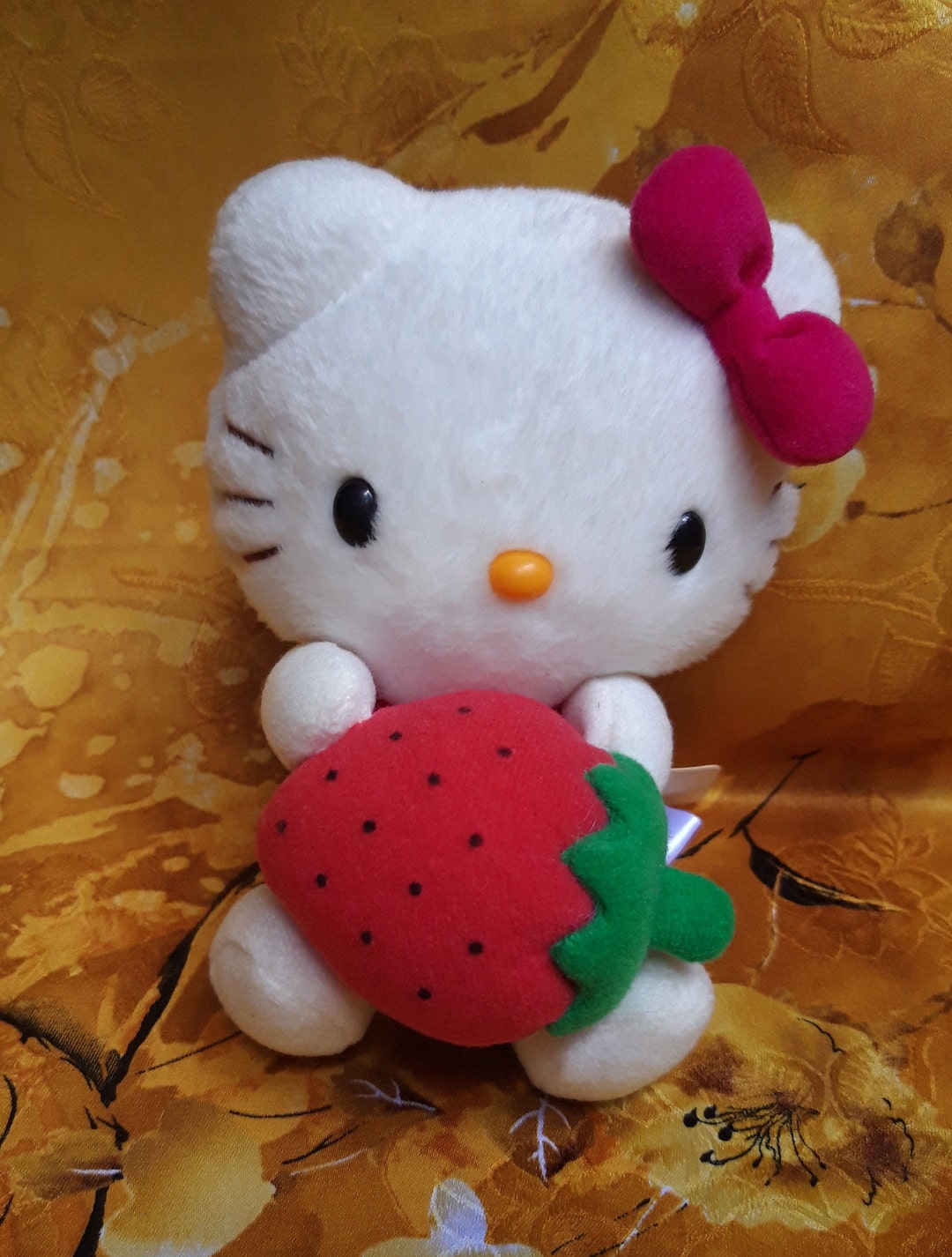 Vintage Hello Kitty Strawberry Plush Stuffed Doll Soft Toy - Etsy