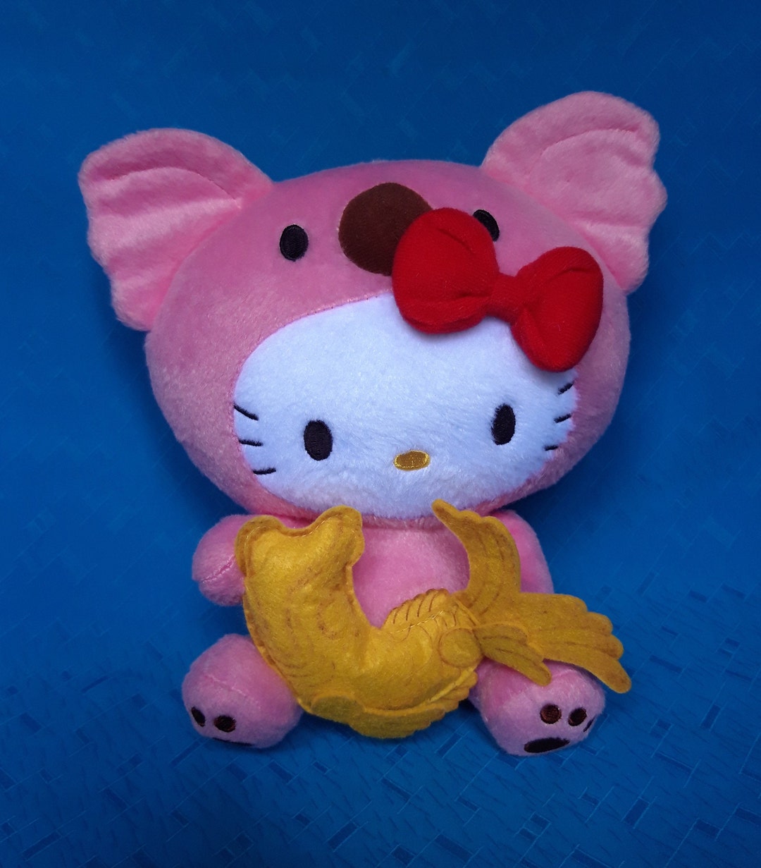 Pink Hello Kitty Koala Bear Hold Fish Plush Stuffed Doll Soft Toy - Etsy