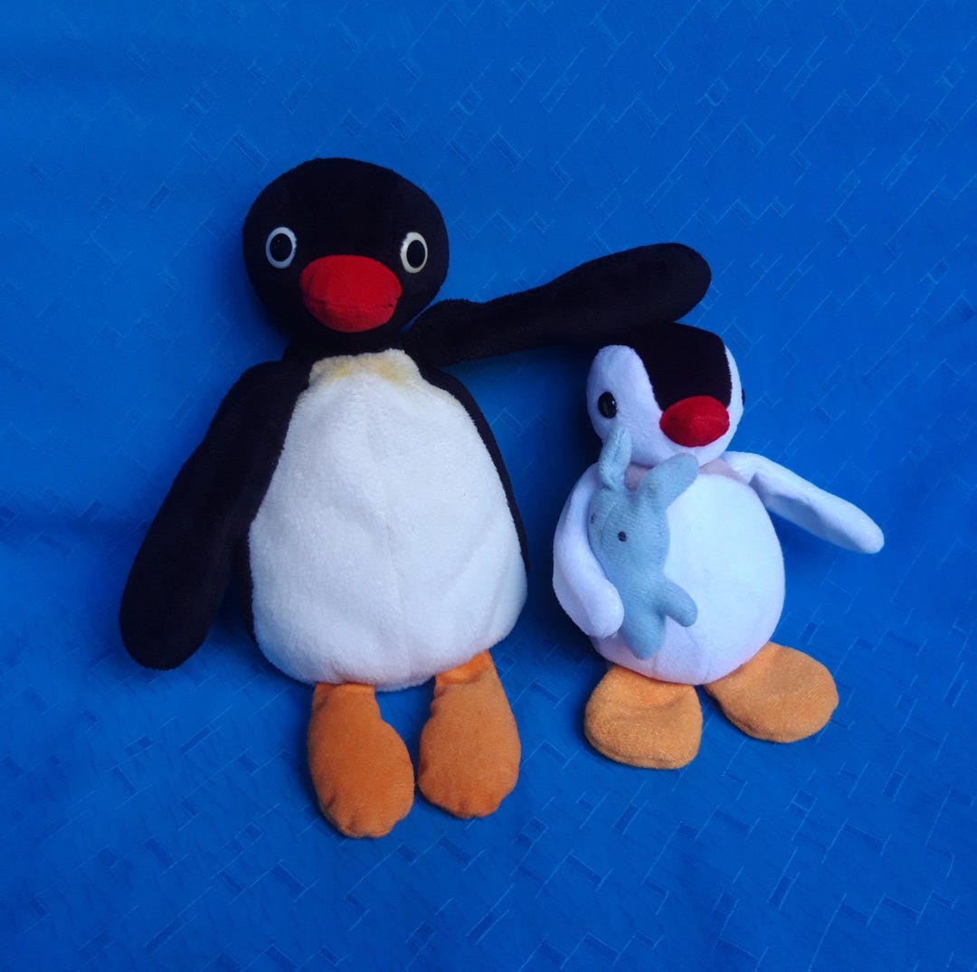 Vintage Pingu and Pinga Plush Stuffed Doll Soft Toy - Etsy
