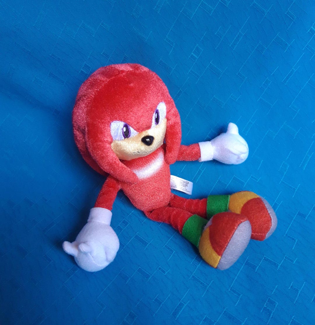 Knuckles Sonic Sega Plush Stuffed Doll Soft Toy Sonic the Hedgehog - Etsy