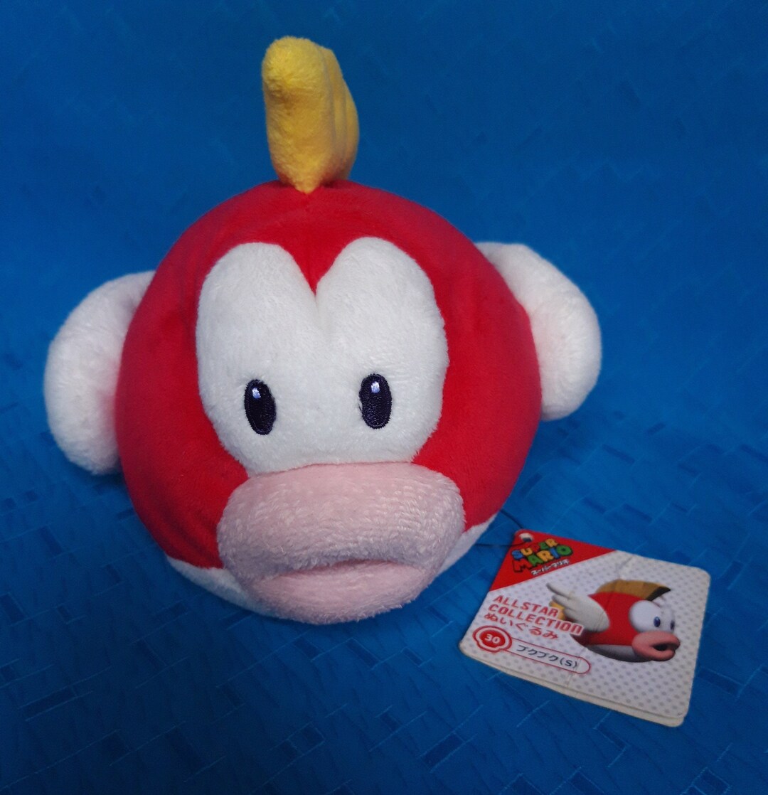 Super Mario Cheep Cheeps Fish Sanei Nintendo Plush Doll Soft Toy - Etsy