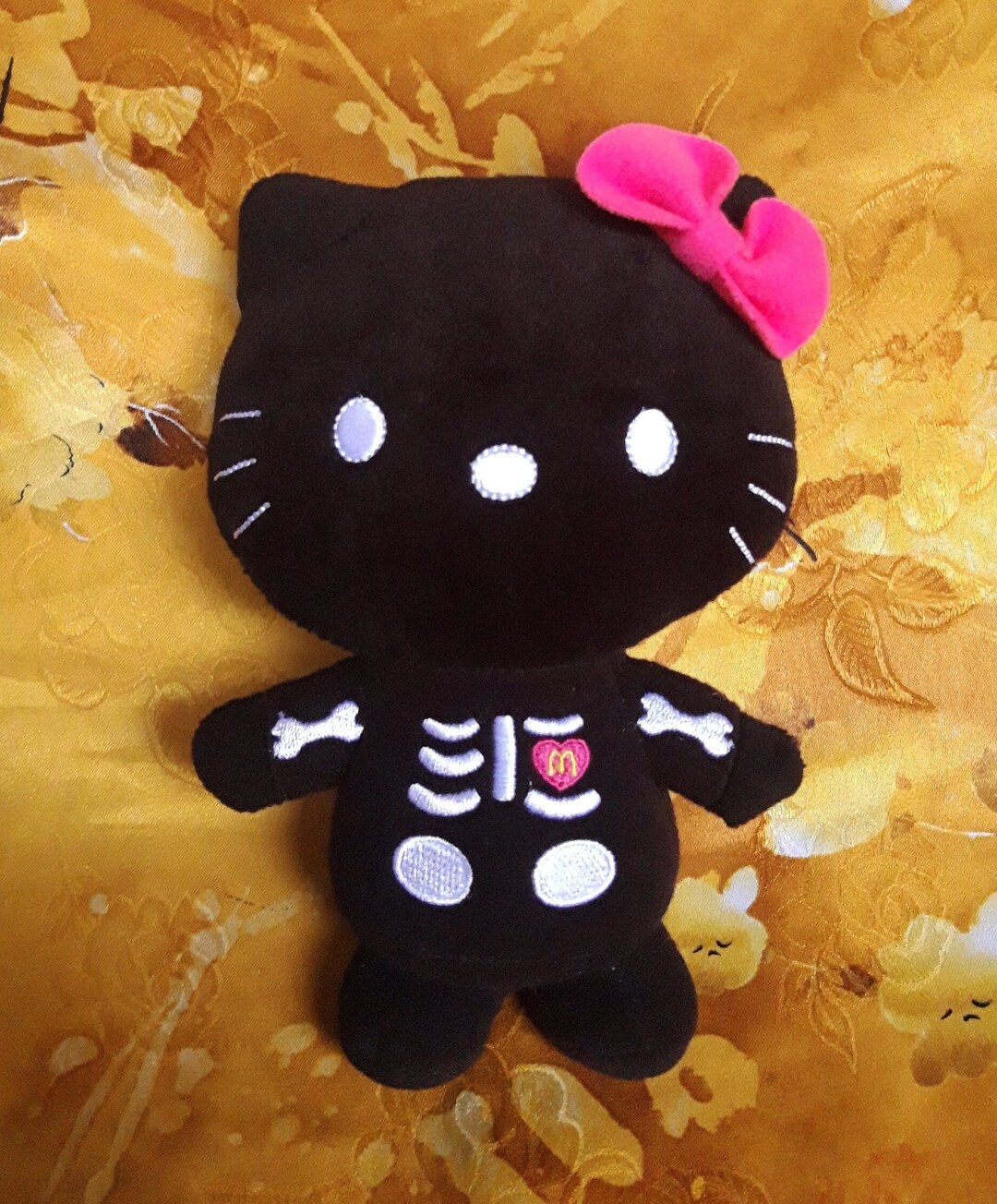 Hello Kitty Black Skeleton Halloween Plush Stuffed Doll Soft Toy - Etsy