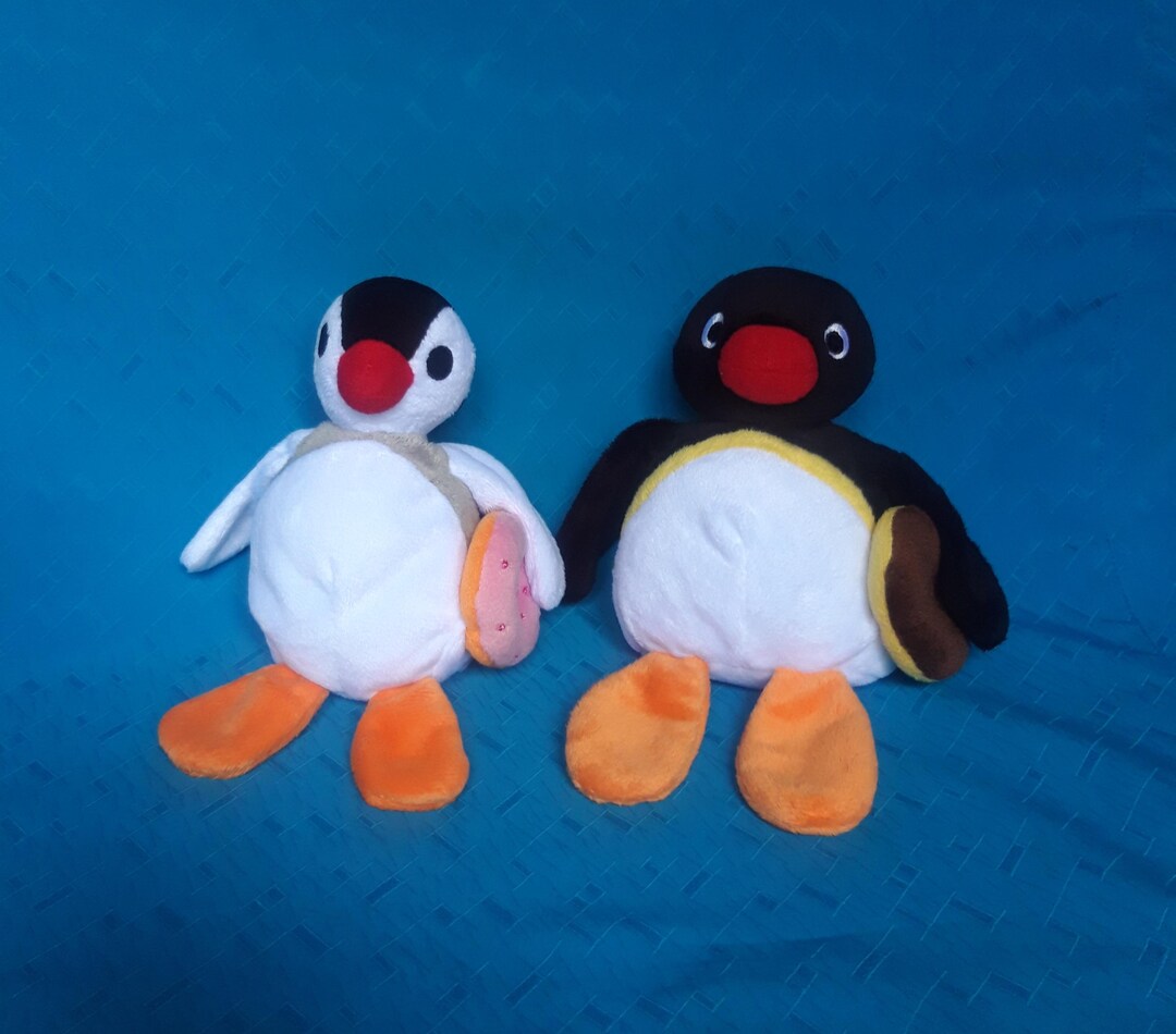 Pingu and Pinga Hold Donut Mister Donut Plush Stuffed Doll Soft Toy - Etsy