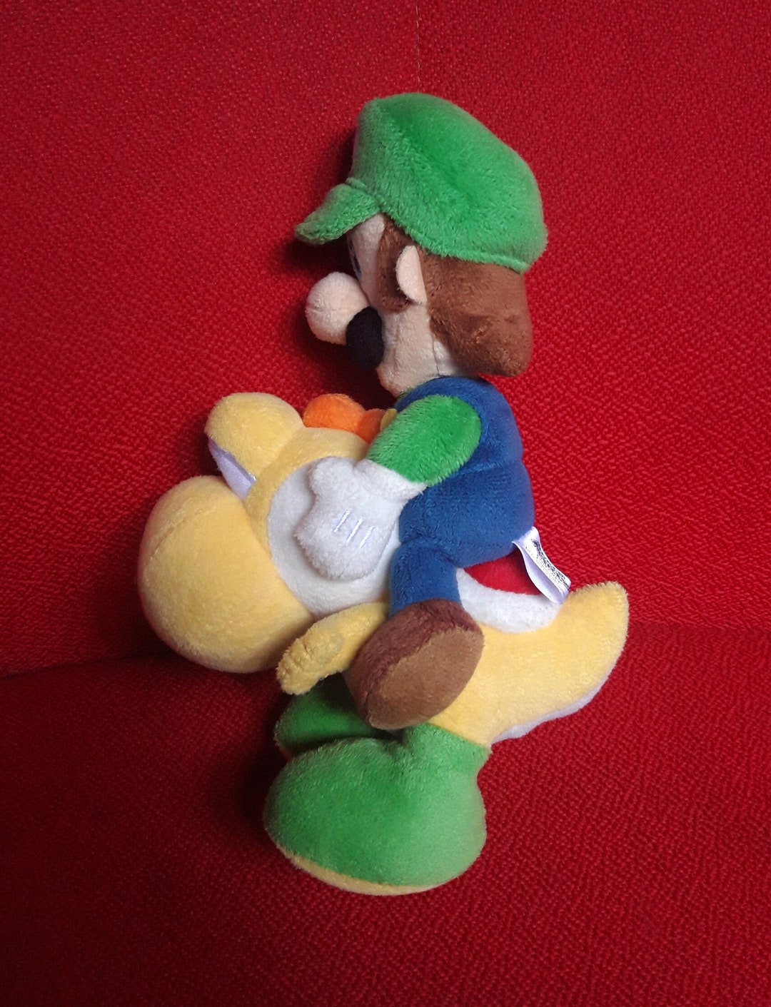 Luigi Super Mario Ride Yoshi SANEI Nintendo Plush Stuffed Doll Soft Toy ...