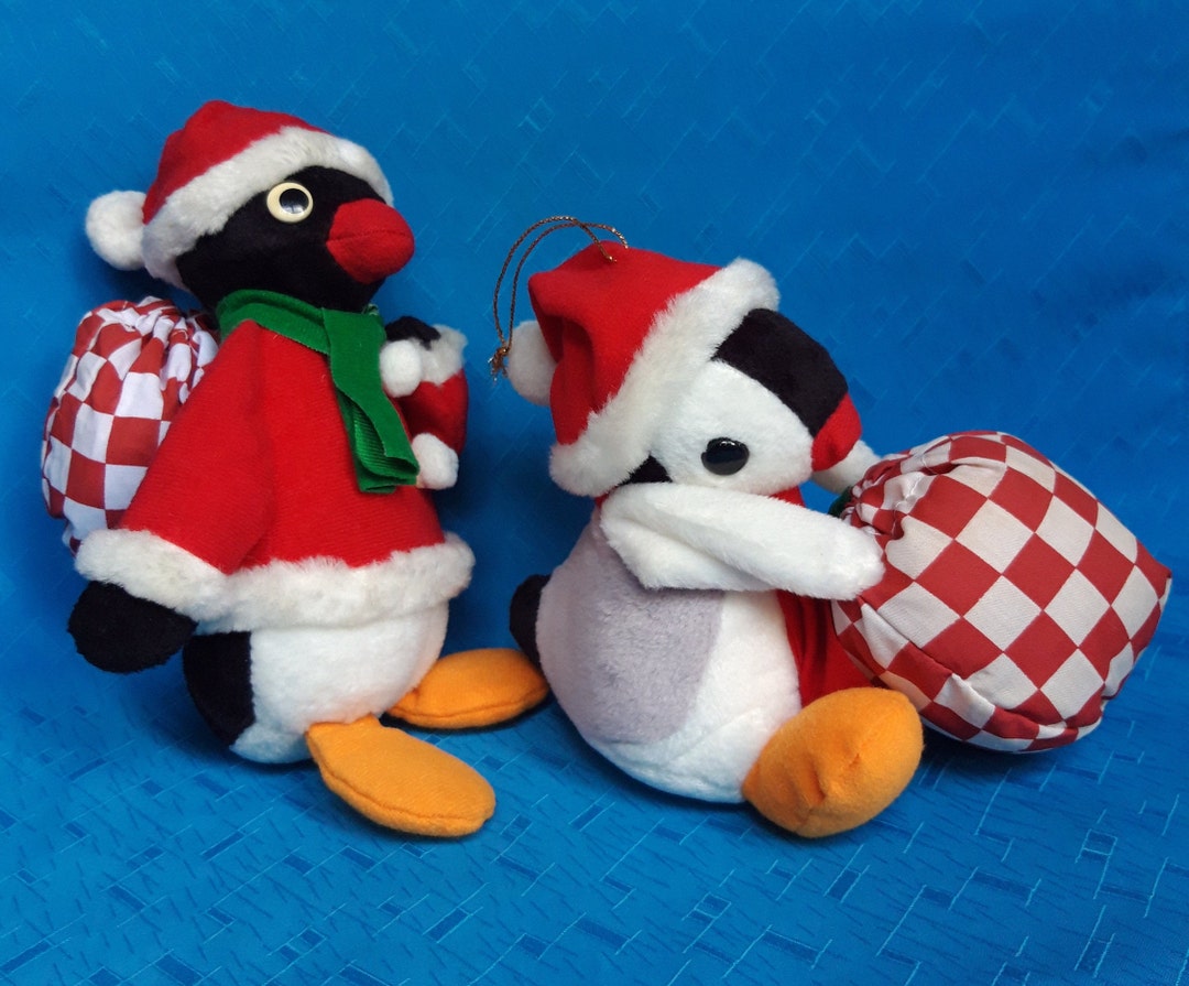 Vintage Christmas Pingu Pinga Set Plush Stuffed Doll Soft Toy - Etsy