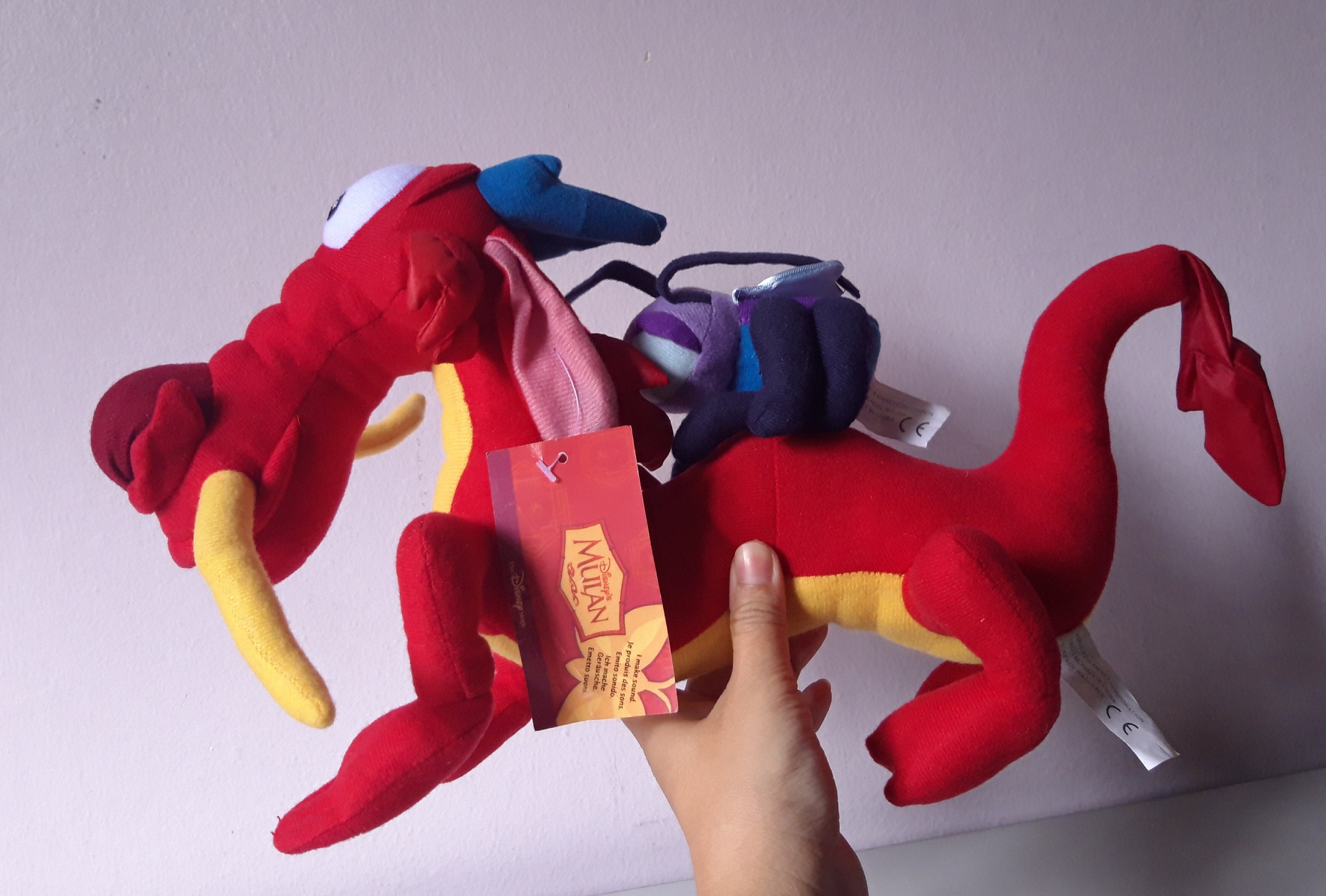 Disney Store Mulan Mushu Dragon Cricket Cri-kee Plush Stuffed | Etsy