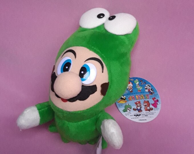Vintage Super Mario Frog Banpresto 1993 Nintendo Plush Stuffed Doll ...