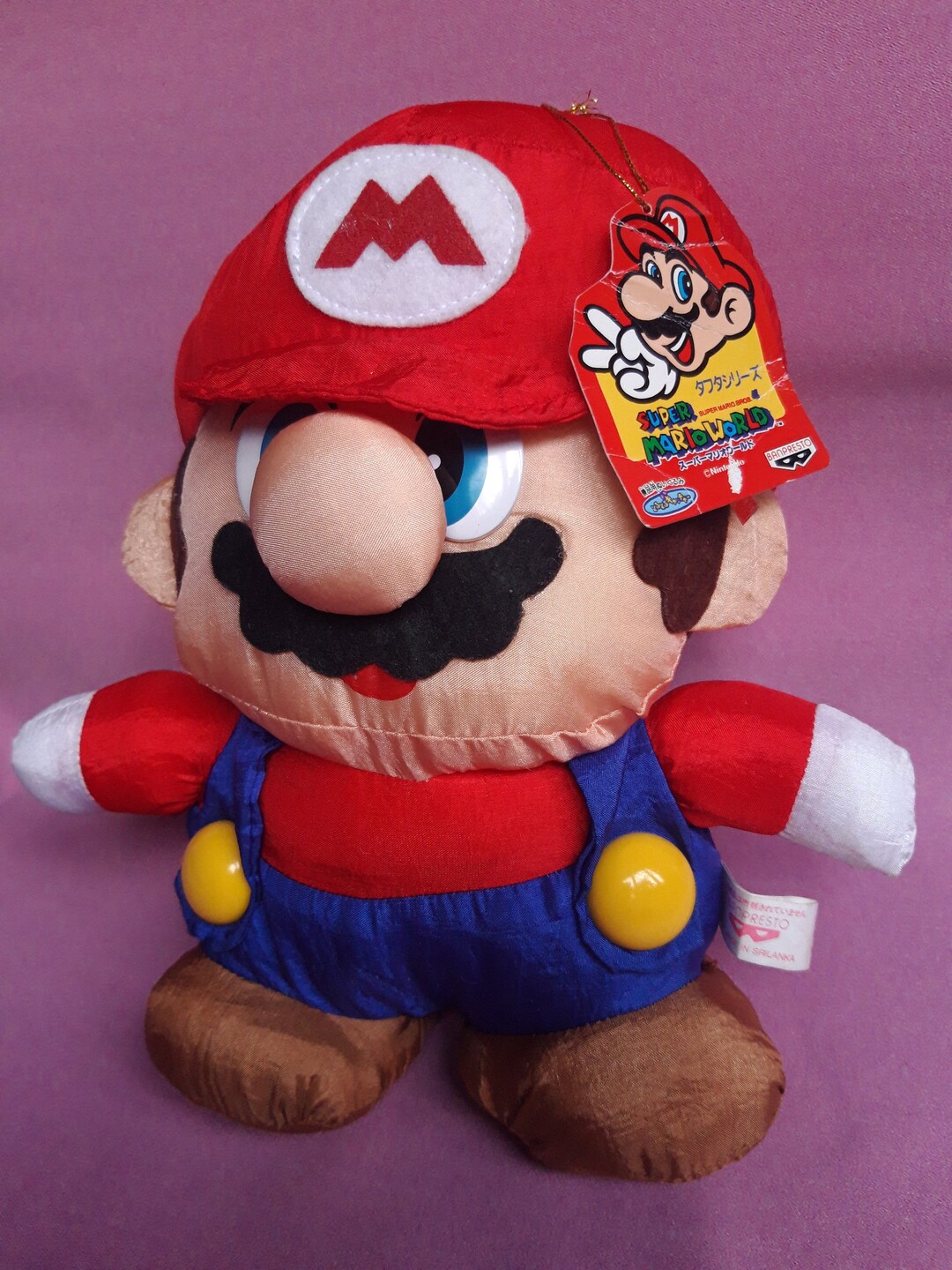 Vintage Super Mario Nylon Banpresto Nintendo 1994 Plush - Etsy