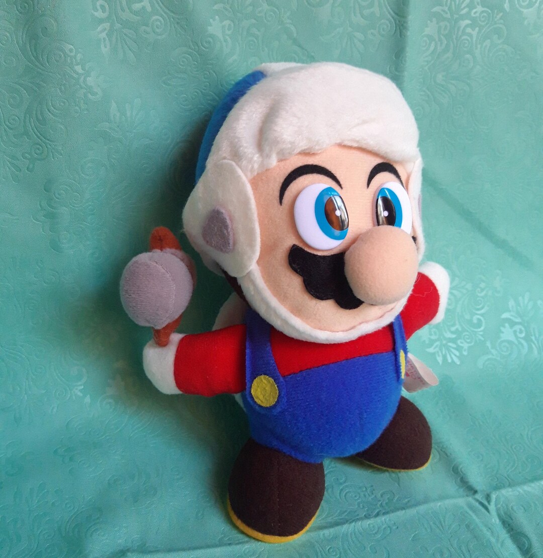 Vintage Super Mario Hold Hammer Nintendo 1993 Banpresto Plush Stuffed ...